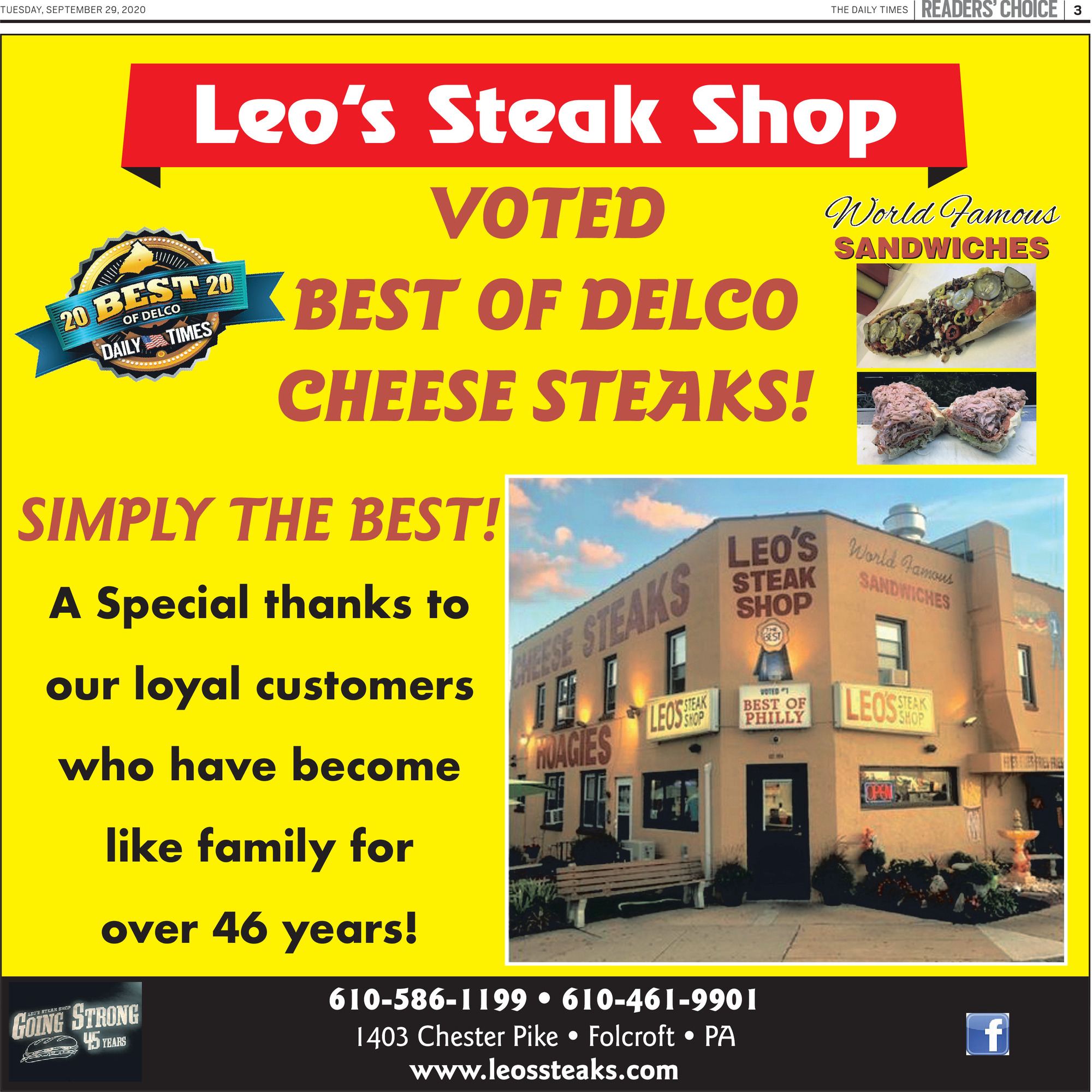 Delco Daily Times - Special Sections - Best of Delco - 2020