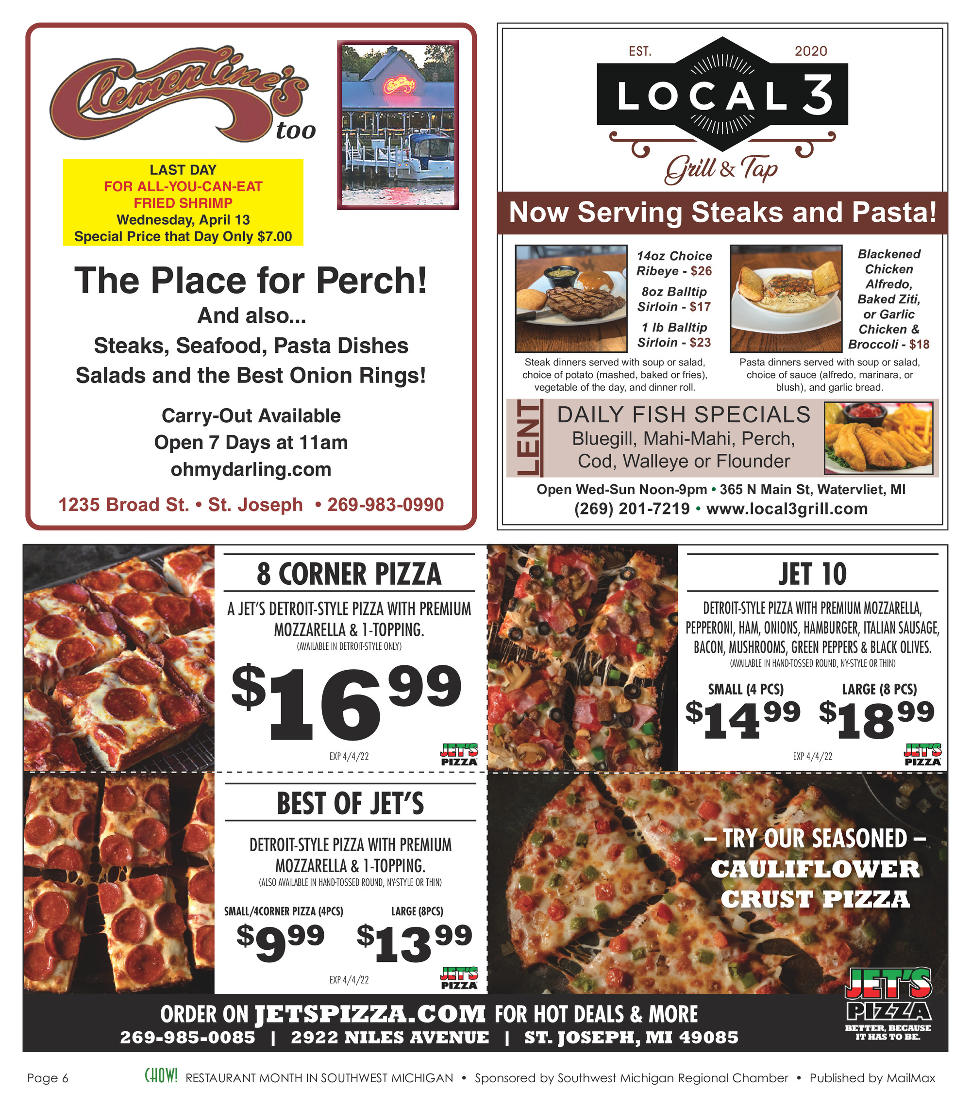 MailMax - Special Sections - CHOW! - Volume 4 - March 2022