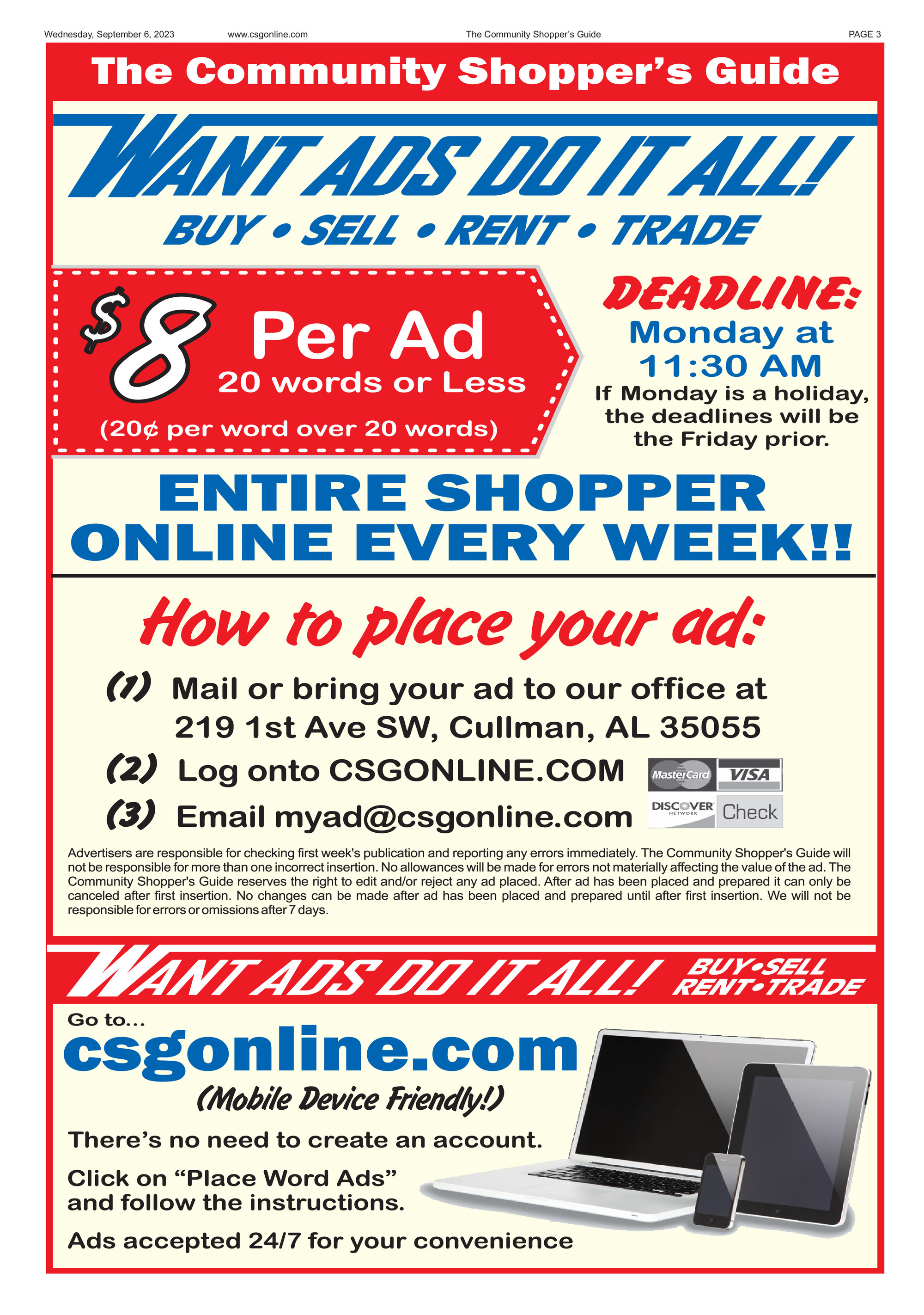 Community Shopper's Guide