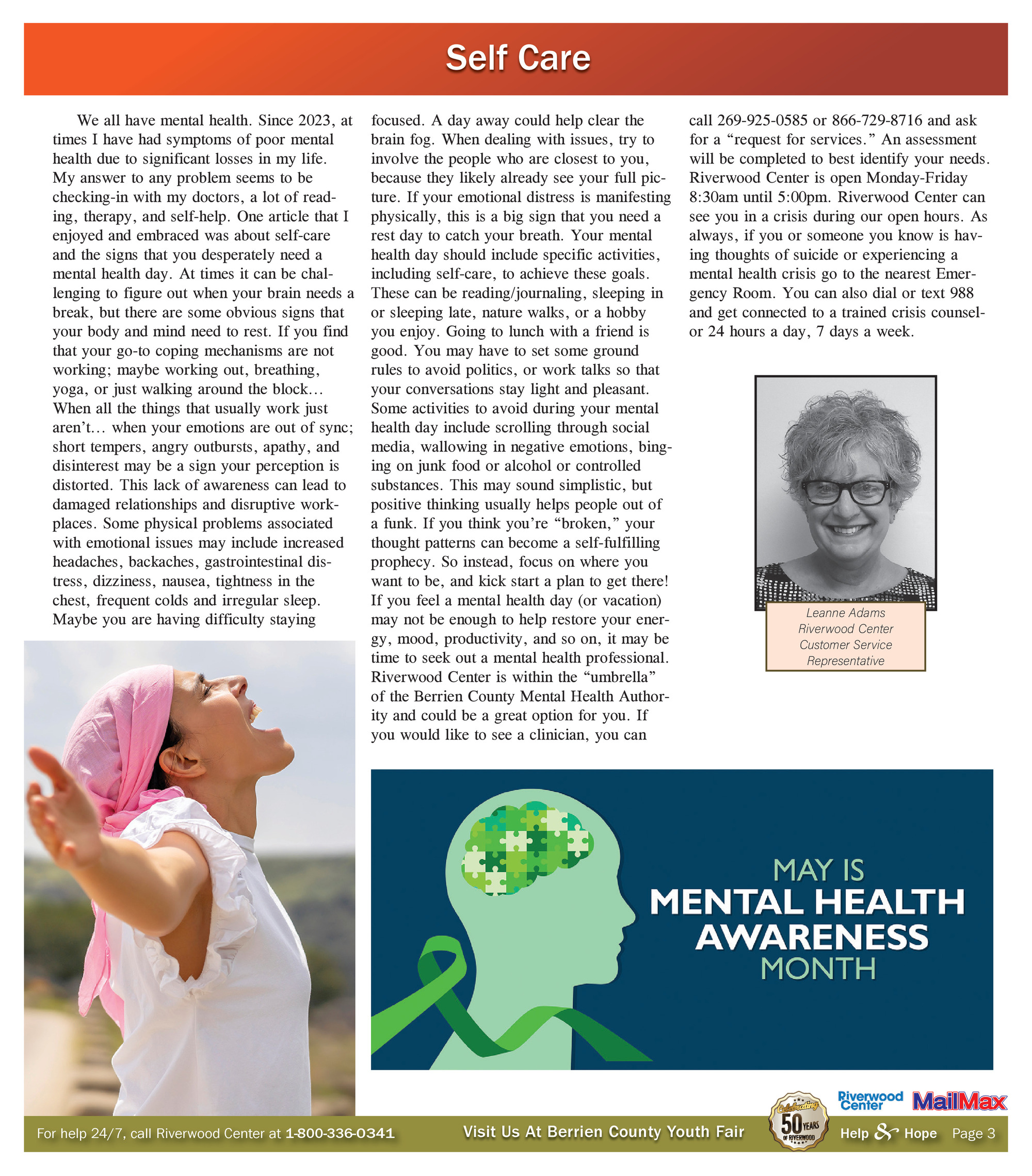 MailMax - Special Sections - Help & Hope - May 2025